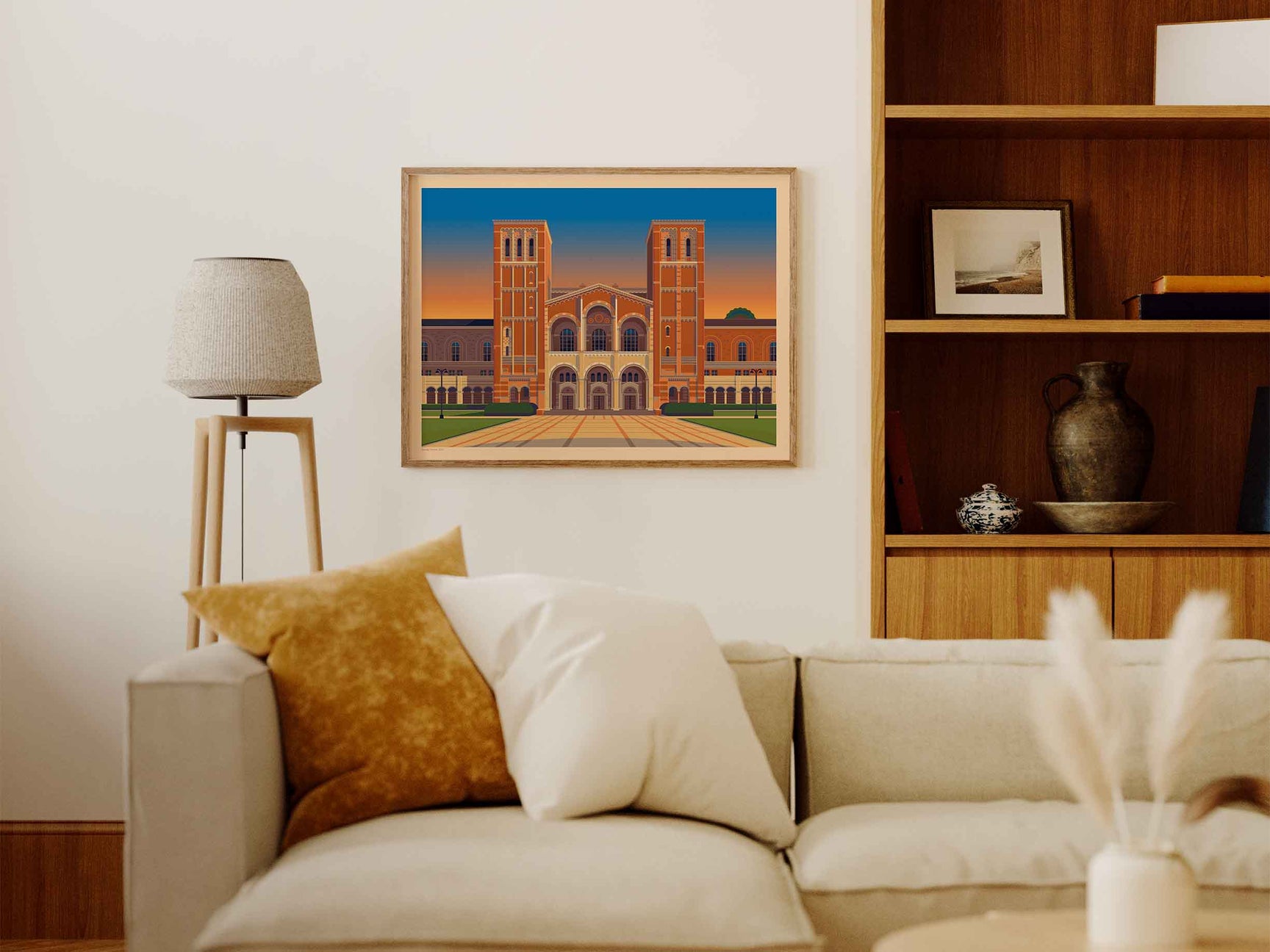 Royce Hall – LA Art Print by George Townley