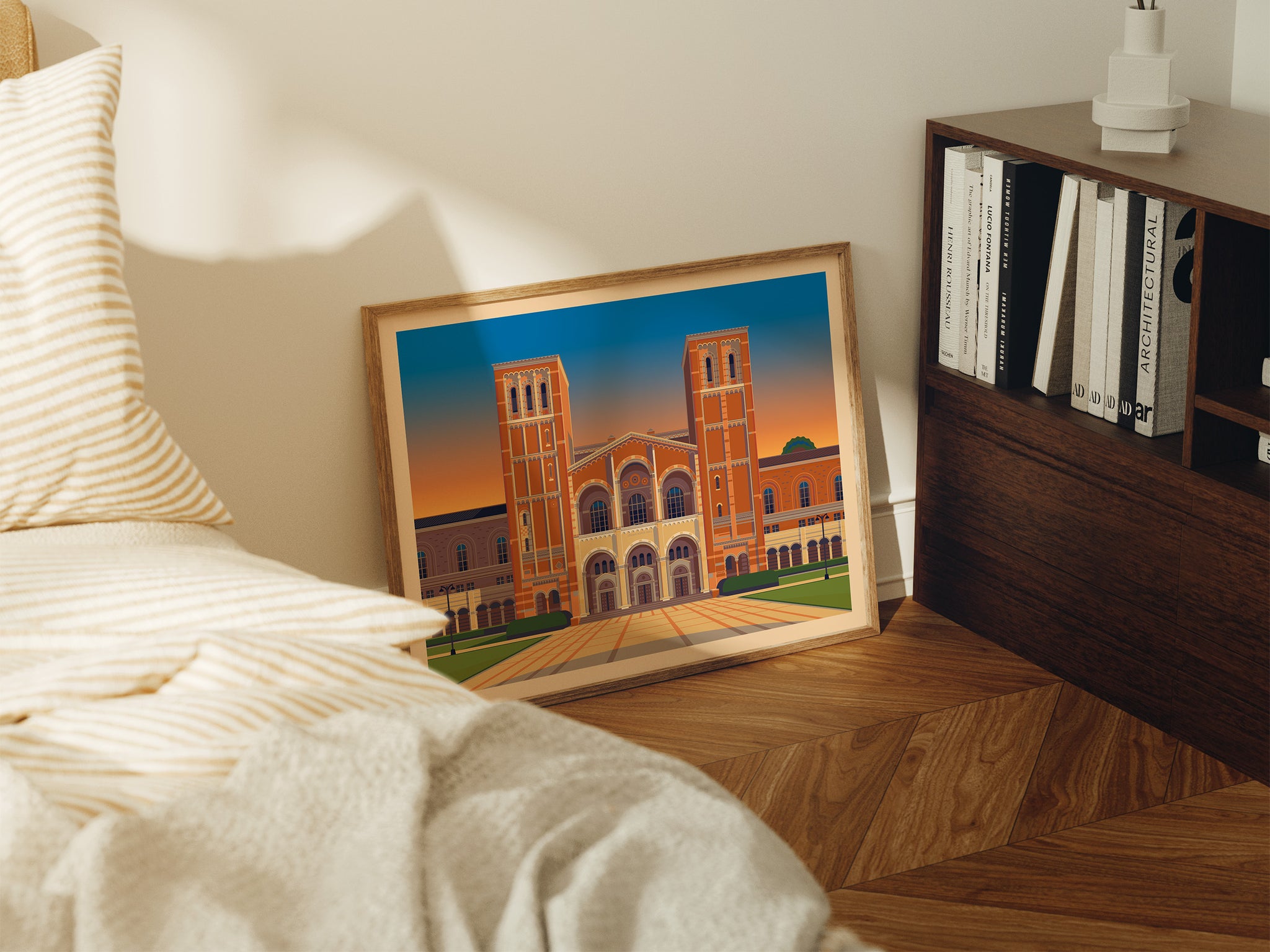 Royce Hall – LA Art Print by George Townley
